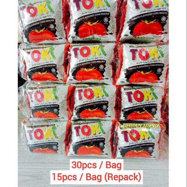 Toki Keropok Tomato 14g 30pcs / Bag | Shopee Malaysia
