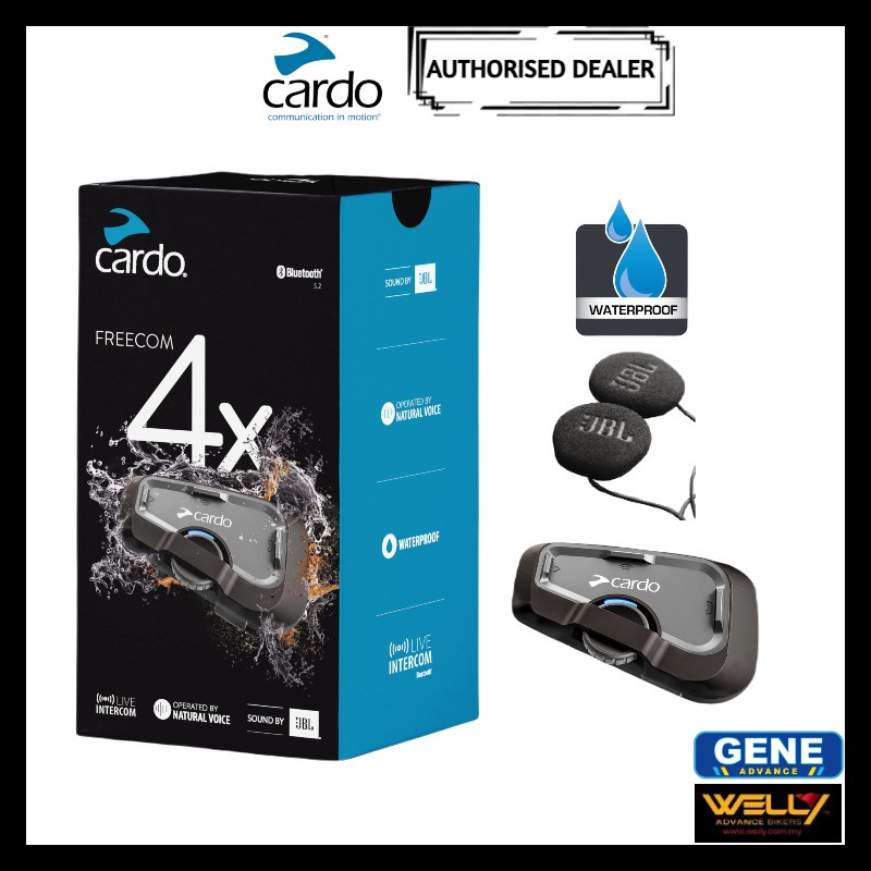 Cardo Freecom 4x Communication System Single Pack / Duo Pack | Shopee ...