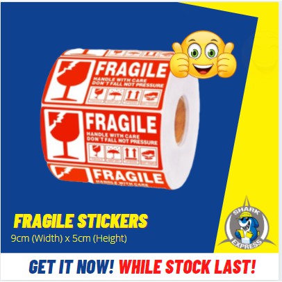 [READY STOCK] FRAGILE STICKERS & FRAGILE OPP TAPE (VARIOUS SIZES ...