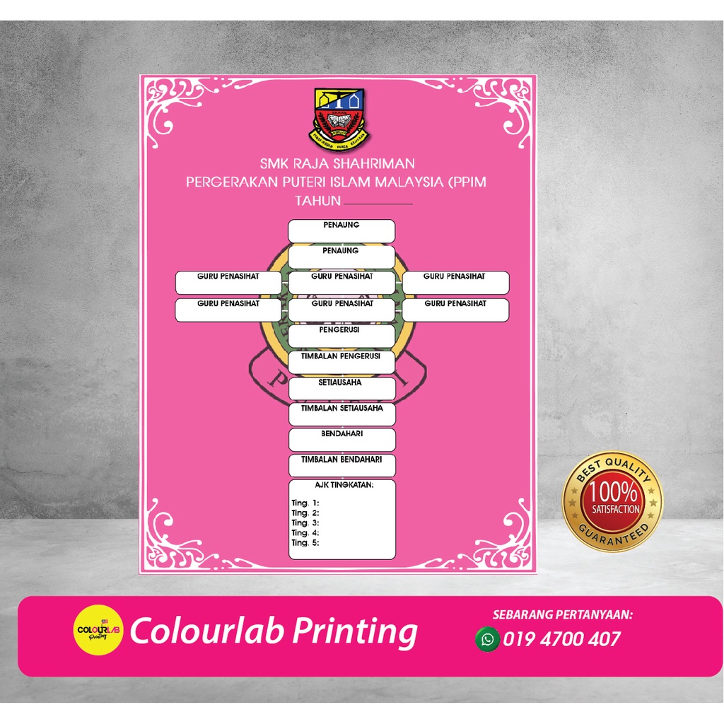 Carta Pergerakan Puteri Islam | Shopee Malaysia