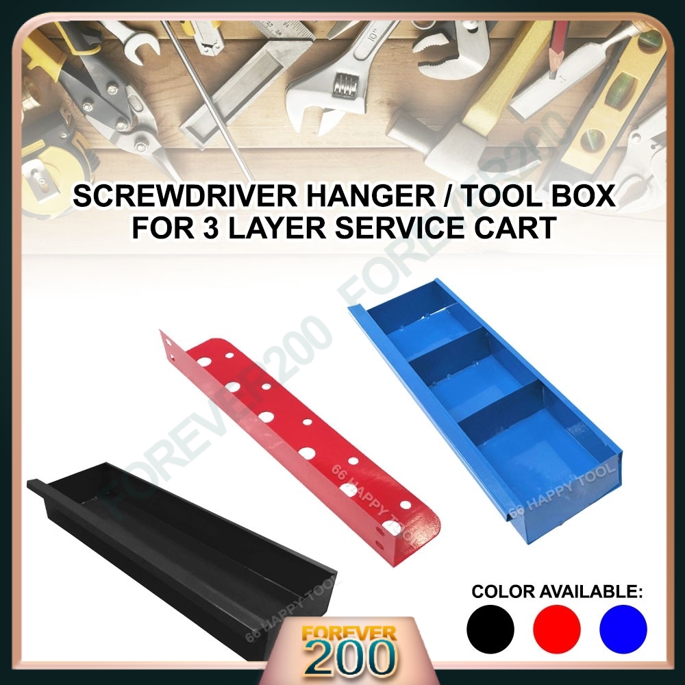 Screwdriver Hanger or Tool Box for 3 Layer Service Cart 3 Tier Tools ...