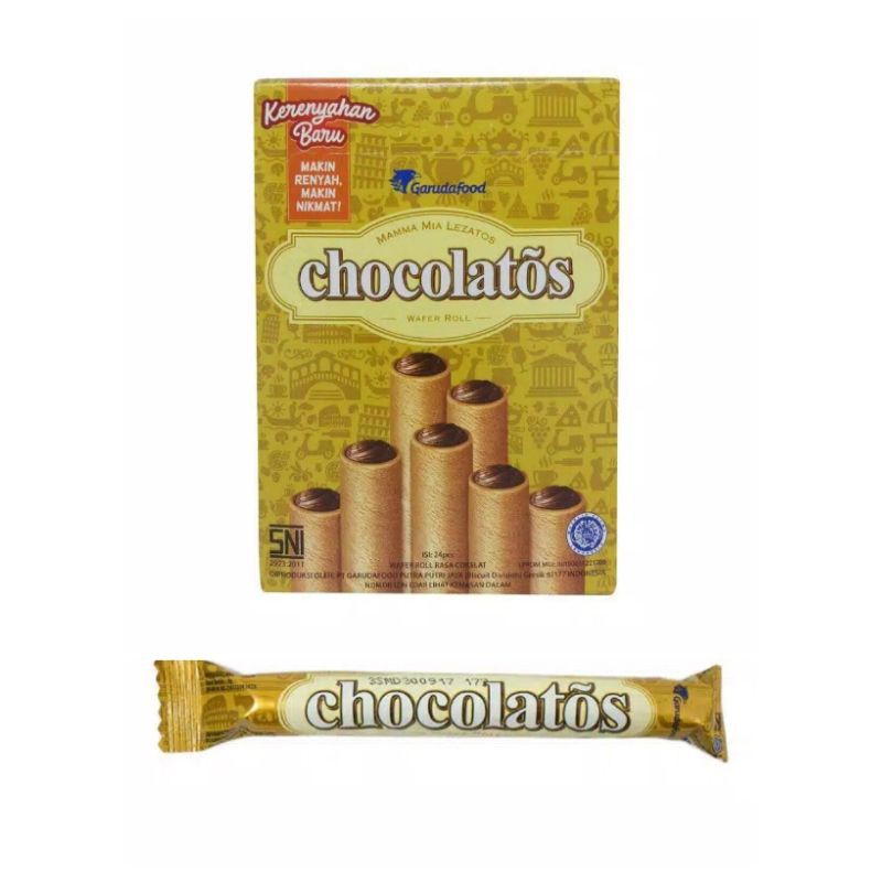 Chocolatos Original Wafer Rolls Contents 24 Pcs | BeeCost