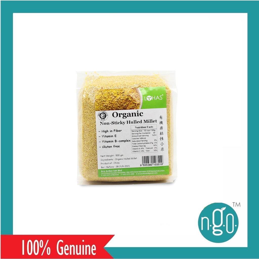 Lohas Non-Sticky Hulled Millet (500g/pack) | Shopee Malaysia