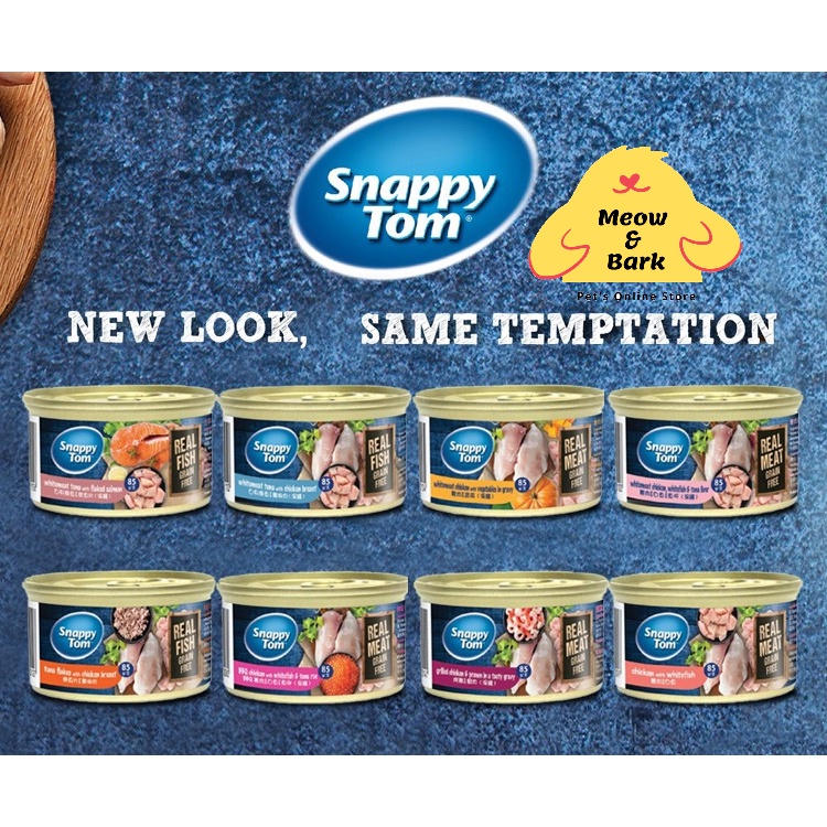 85g - SNAPPY TOM CANNED WET CAT FOOD (8 FLAVORS) | Shopee Malaysia