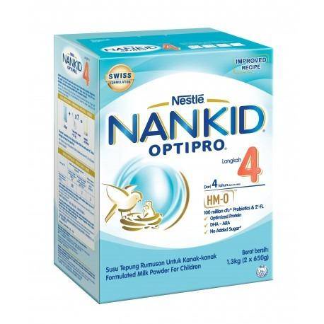 Susu Nestle NANKID OPTIPRO Stage 4 BIB (2' -FL New Formula)1.3kg Susu ...