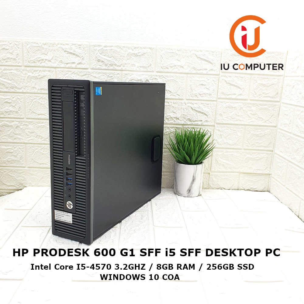 HP PRODESK 600 G1 SFF INTEL CORE I5-4570 8GB RAM 256GB SSD USED DESKTOP REFURBISHED PC | Shopee ...