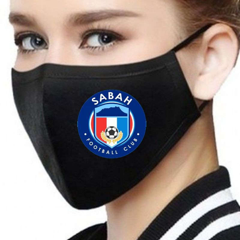 SABAH FA NEW LOGO CUSTOME FACEMASK / LOGO BARU SABAH FA | Shopee Malaysia