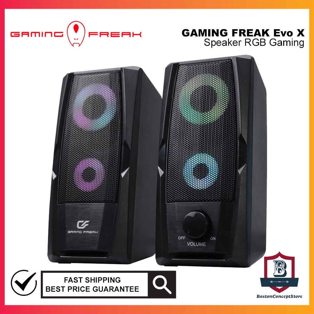 BOSTON GAMING FREAK Evo X USB Speaker RGB Gaming Speaker PC Speaker 3 ...