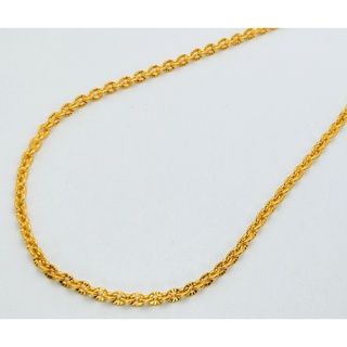 Rantai Leher Perempuan dan Loket Huruf Emas Korea 24K Women Necklace Pendant Gold Plated ...