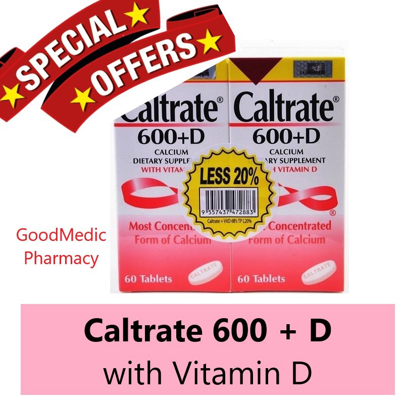 Caltrate 600+D 2x60s (Exp 07/2022) | Shopee Malaysia