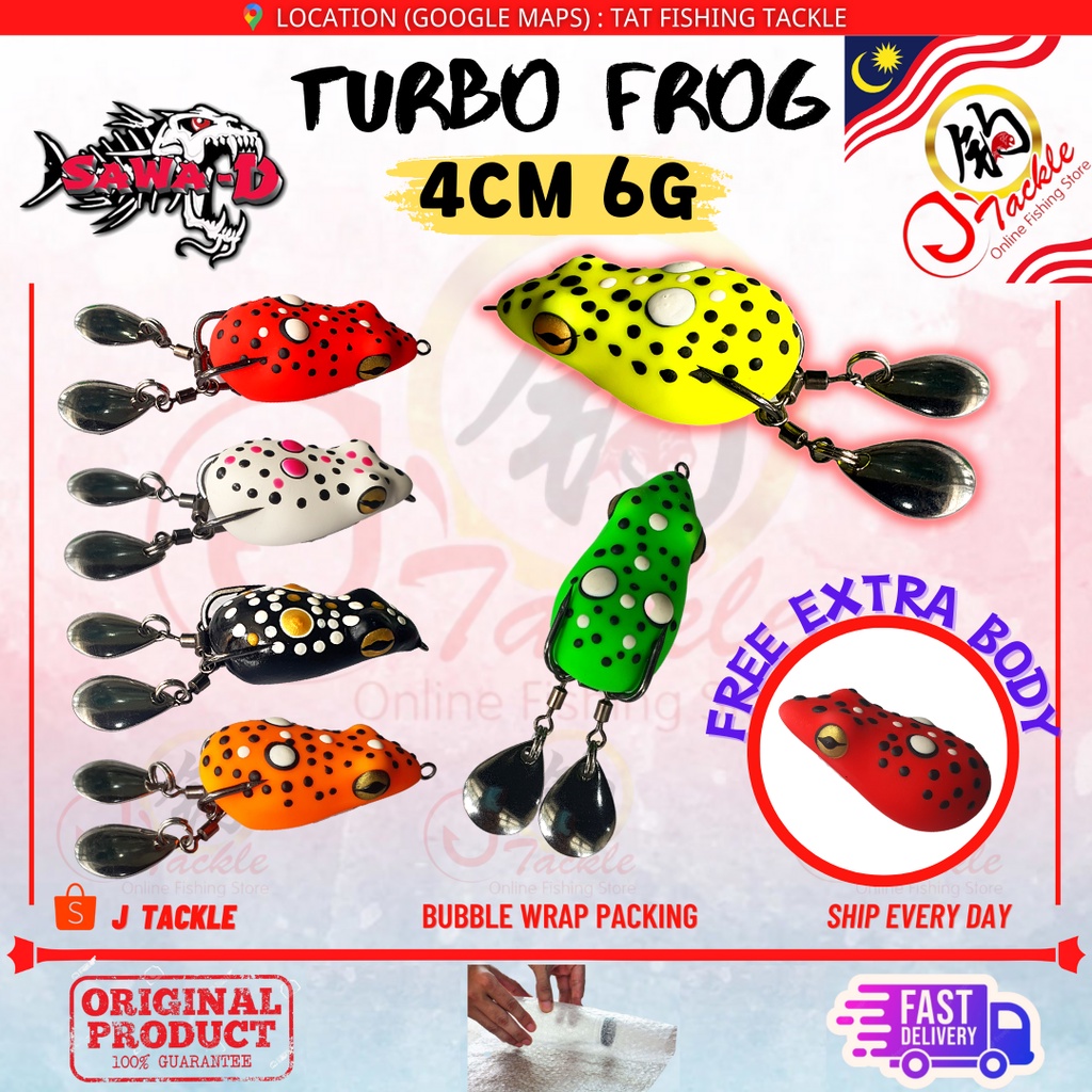 Sawa-D TURBO FROG | 4cm 6g | Thailand Soft Frog | Katak Getah SawaD ...