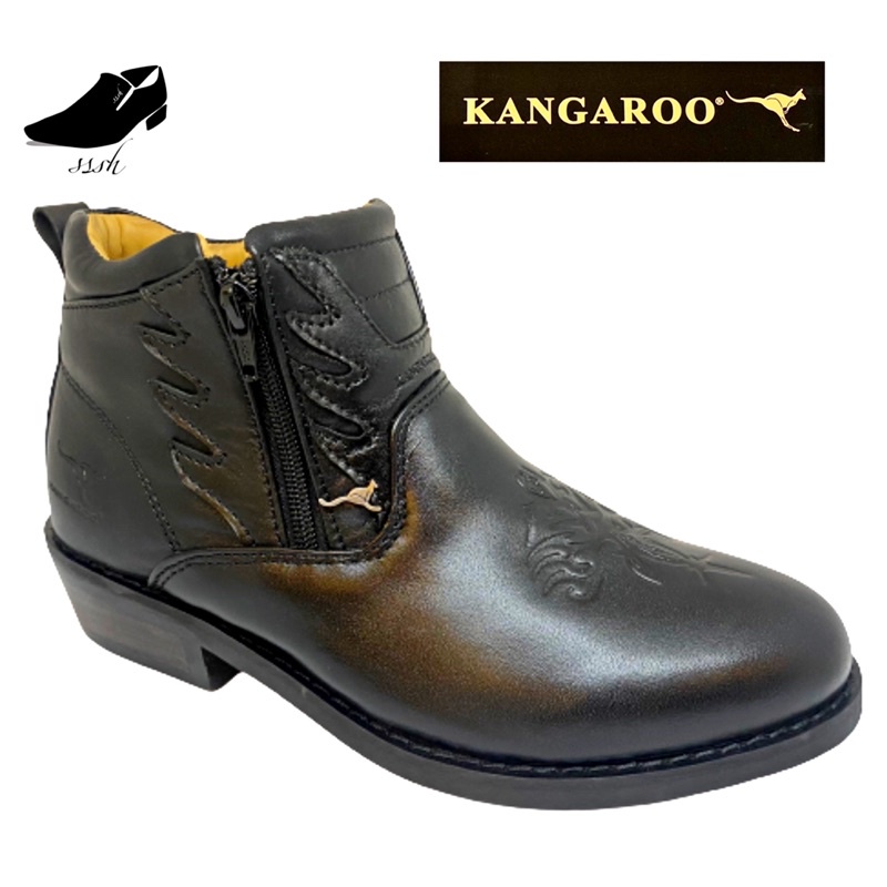 Original KANGAROO Full Leather Men Boots / Kasut Kangaroo 8788 | Shopee ...