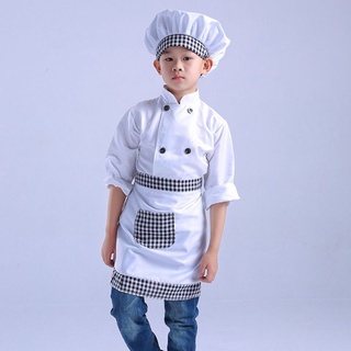 Baju Chef Budak Kids Chef Costume Kitchen Cosplay Kids Apron + Free 🎁 ...