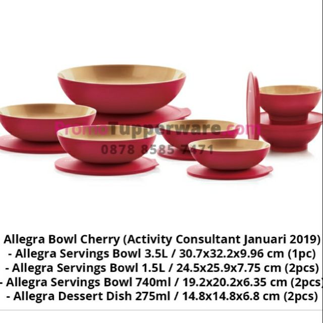 LIMITED Tupperware allegra serving set (7pcs) | Shopee Malaysia