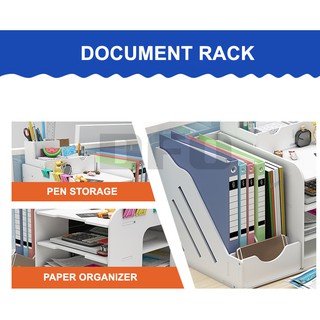 Document Rack Office Table Storage File Organizer Document Paper Tray ...