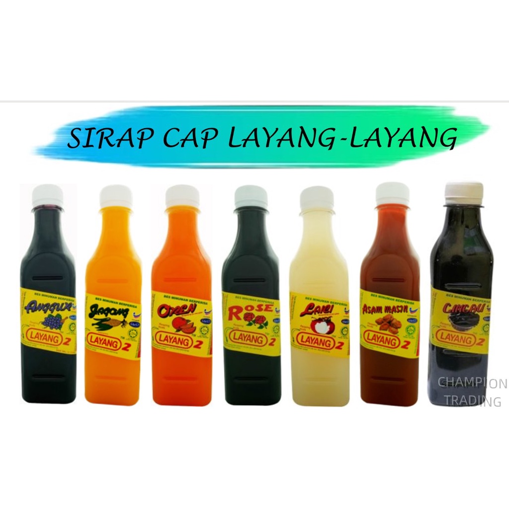 SIRAP CAP LAYANG-LAYANG ( 375ml ) - Kordial Air Sirap | Shopee Malaysia