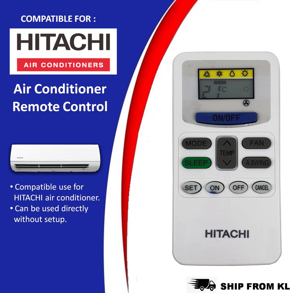 [ HITACHI ] Replacement for Hitachi Aircond Remote Control (KT-HI ...