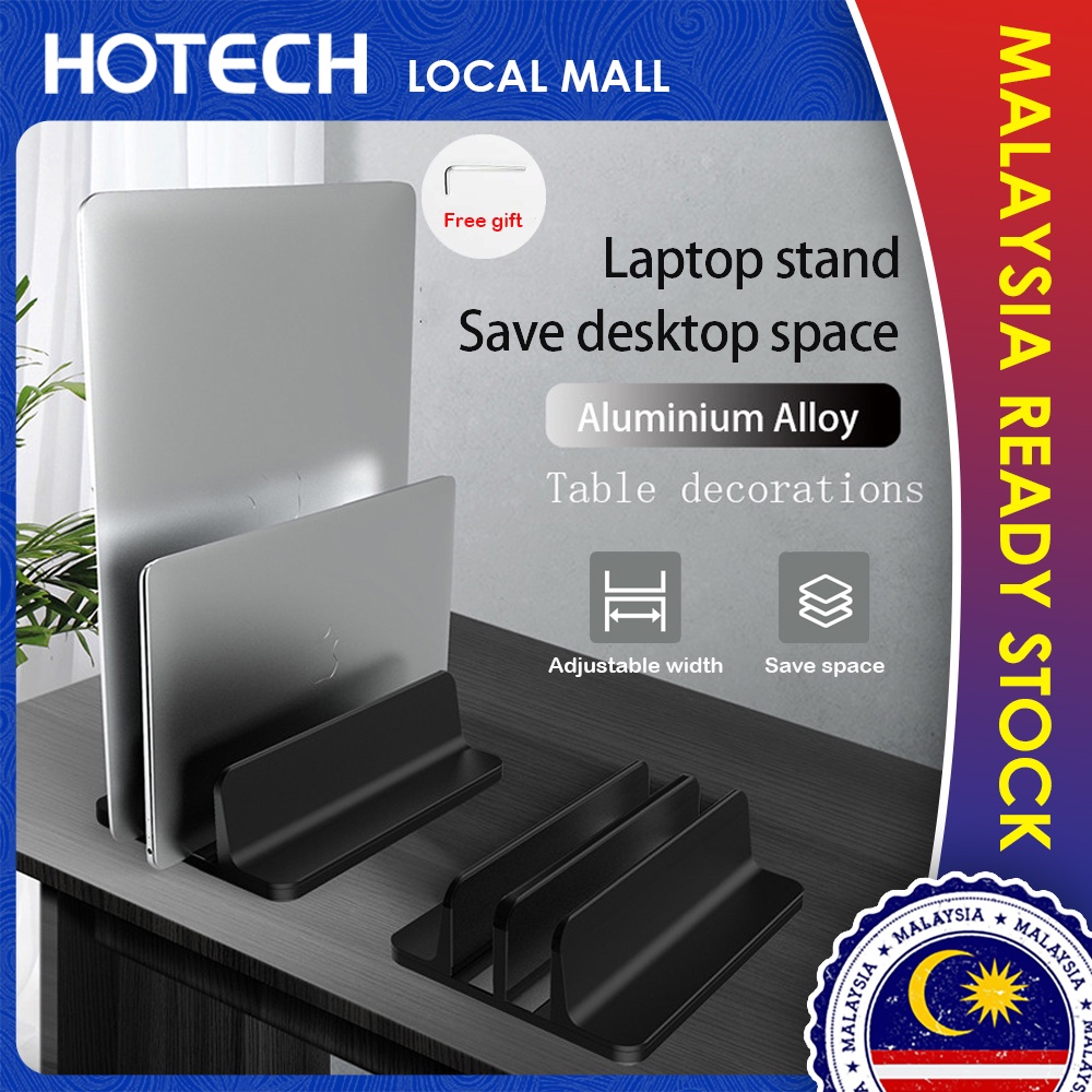 Vertical Laptop Stand Thickness Adjustable 4 in 1 Design Plastic ...