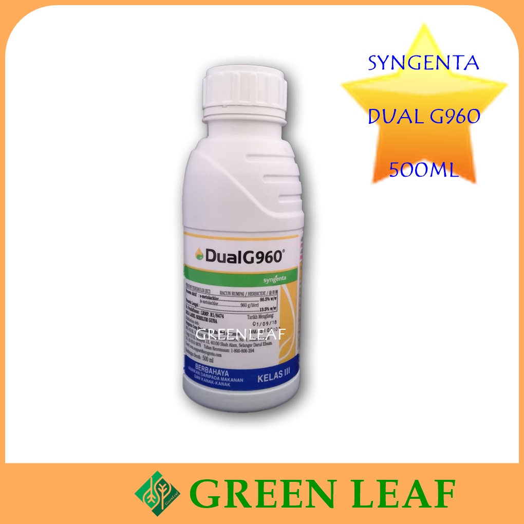 Dual G960 Syngenta 500ML S Metolachlor Racun Rumpai Rumput Pra Cambah ...