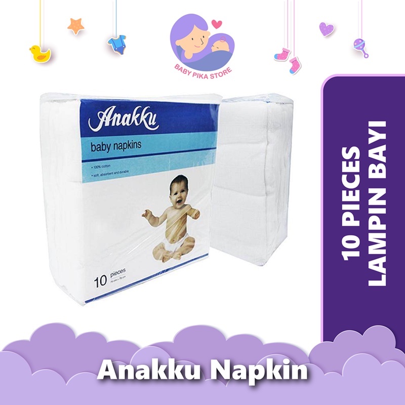 Anakku Napkin 10 Pieces / Lampin Bayi ( 121-620 ) | Shopee Malaysia