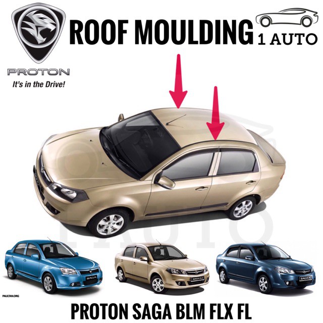 [ORIGINAL PROTON PARTS] SAGA BLM FLX FL ROOF MOULDING (1 PCS) GETAH ...