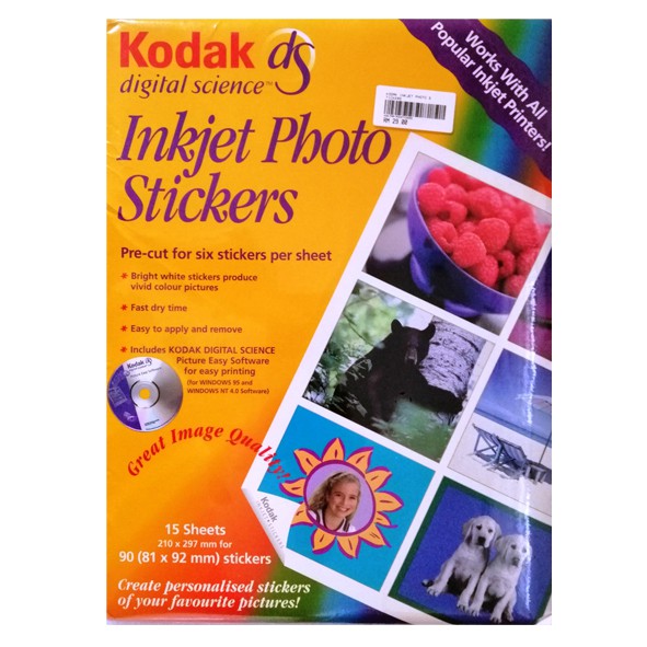 KODAK Inkjet Photo Sticker Photo Paper 90 Pictures | Shopee Malaysia
