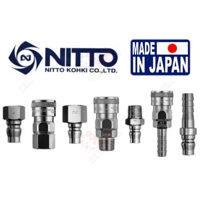 JAPAN MADE NITTO BRAND QUICK CONNECT AIR COUPLING PNEUMATIC AIR ...