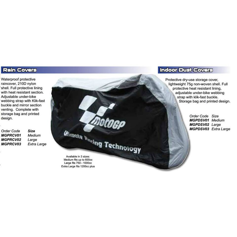 M0T0GP DESIGN COVER MOTORCYCLE COVER FOR MOPED & SBK 2 LAYER ( RAIN ...