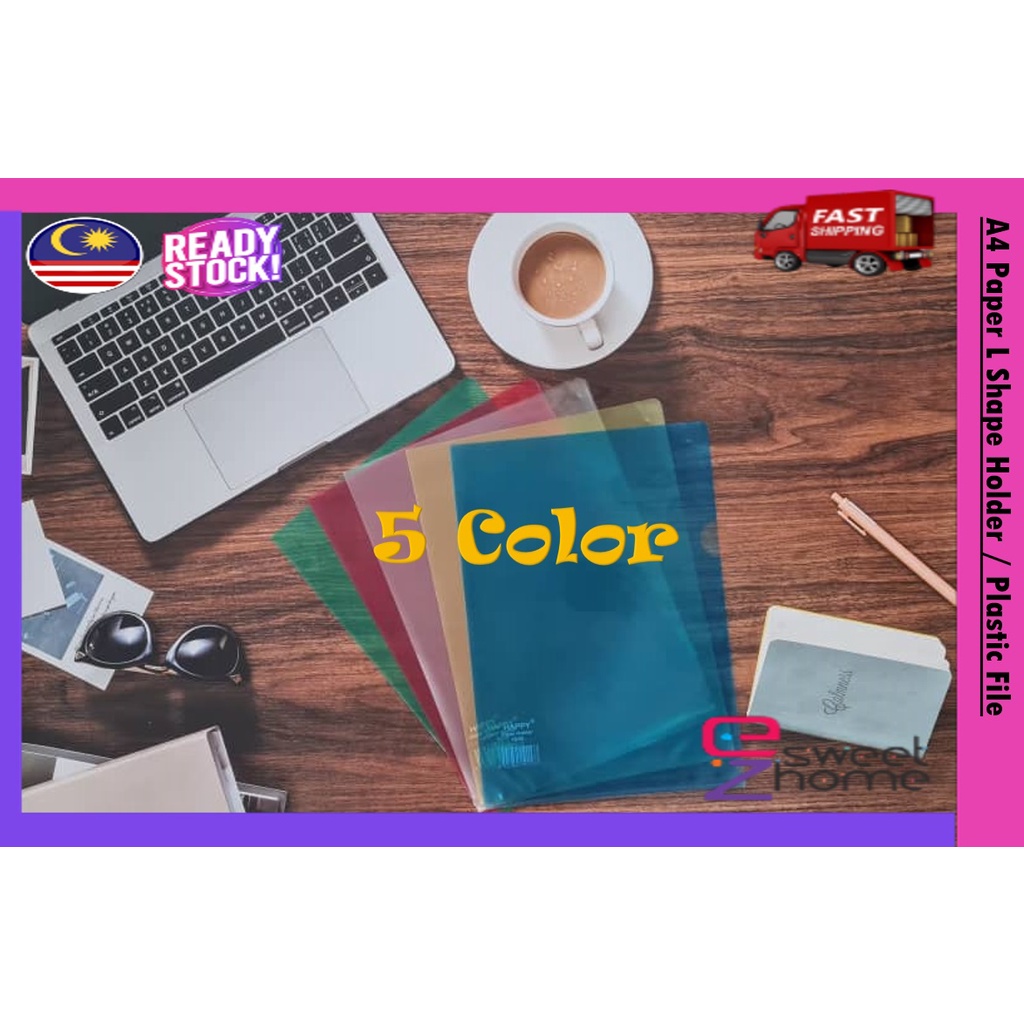 A4 L Shape Holder / Document Paper File / Plastic File文件夹 Paper ...
