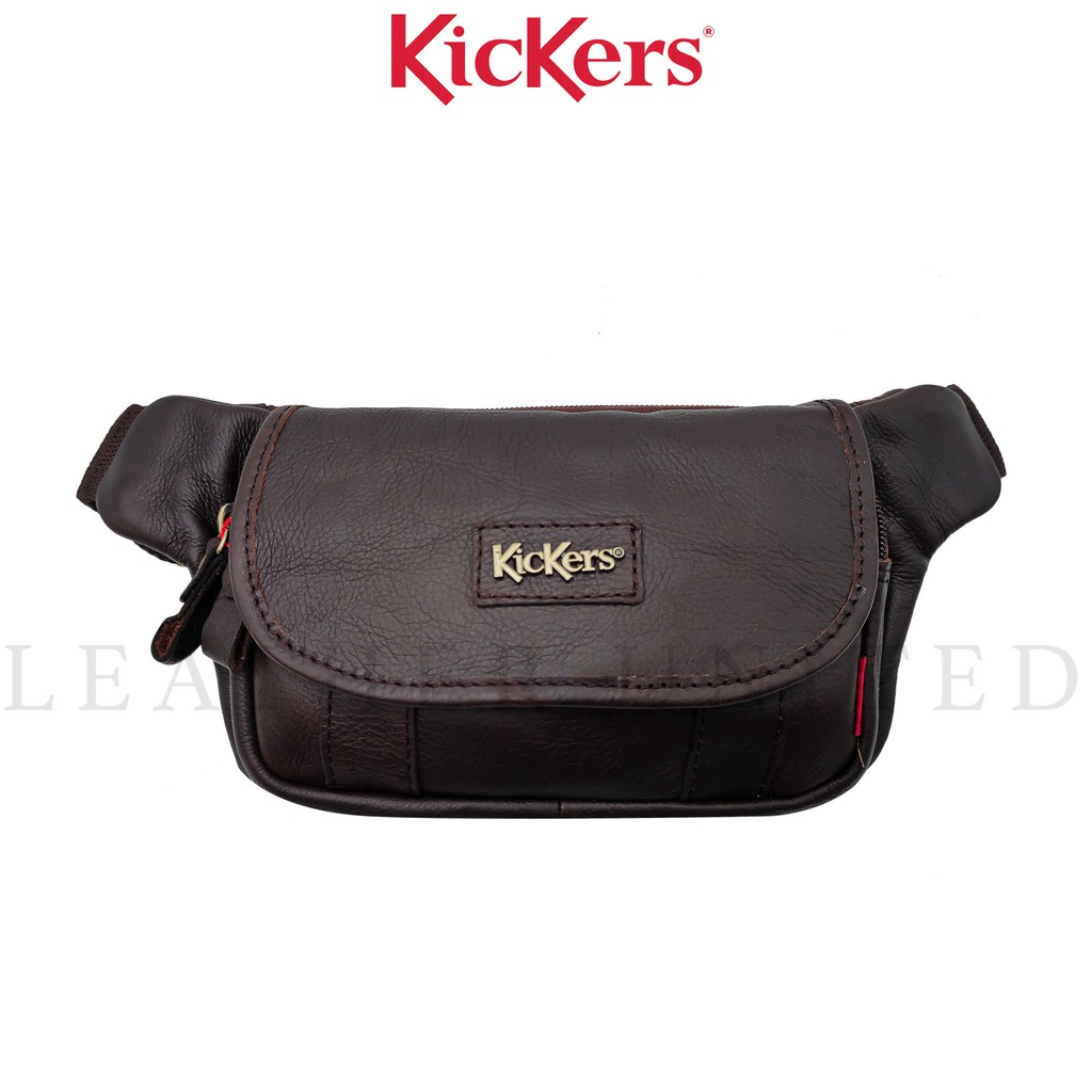 Kickers Genuine Top Grain Leather Overlay Crossbody & Waist Bag #KIC-W ...