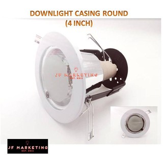 Downlight Casing 4inch 6inch Down light Fitting E27 White suitable for ...