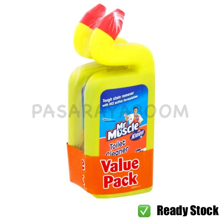 MR MUSCLE KIWI KLEEN Toilet Cleaner (2 x 500ml) (Twin Pack) | Shopee ...