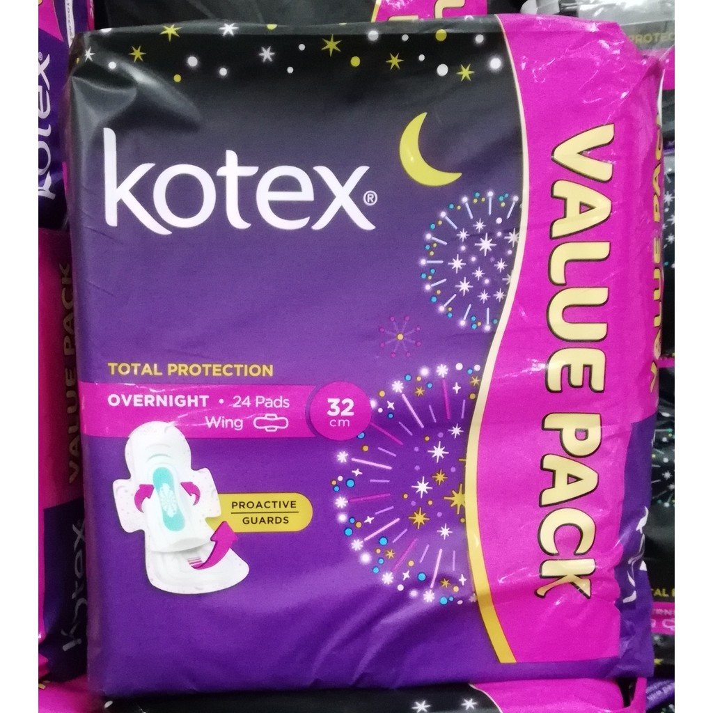 KOTEX TOTAL PROTECTION OVERNIGHT 32CM 24s (VALUE PACK) | Shopee Malaysia