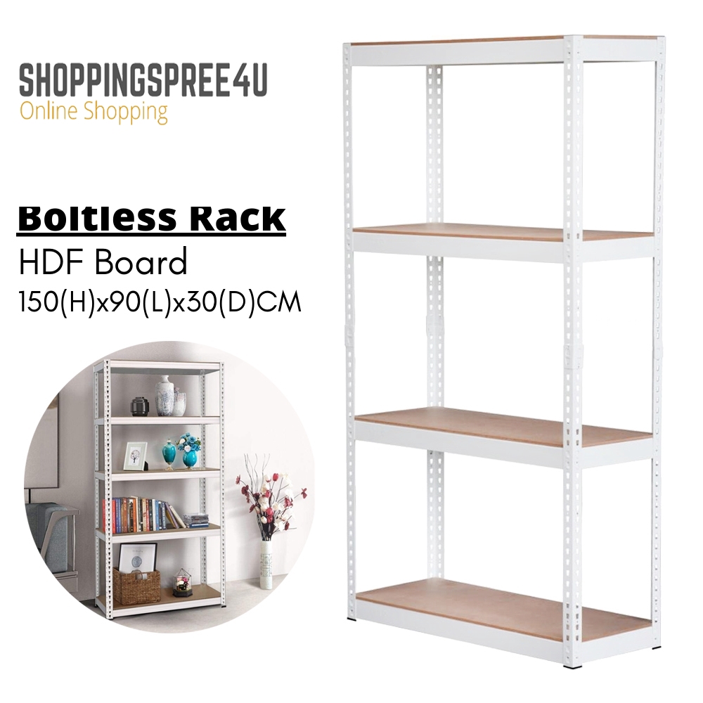 2 In 1 Boltless Rack Heavy Duty Shelving Storage Store Room Full Metal ...