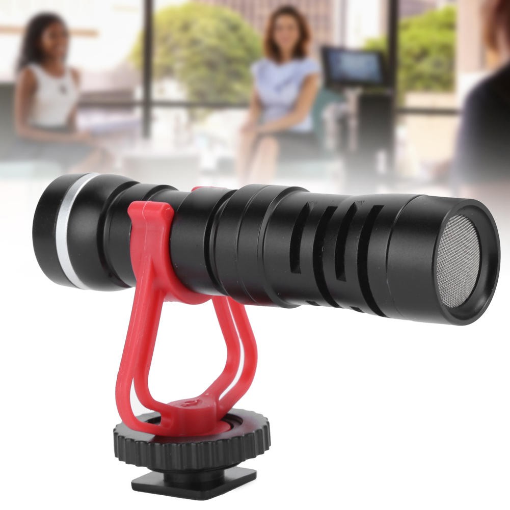 ES‑117 Digital Camera Condenser Microphone Professional Interview Video ...