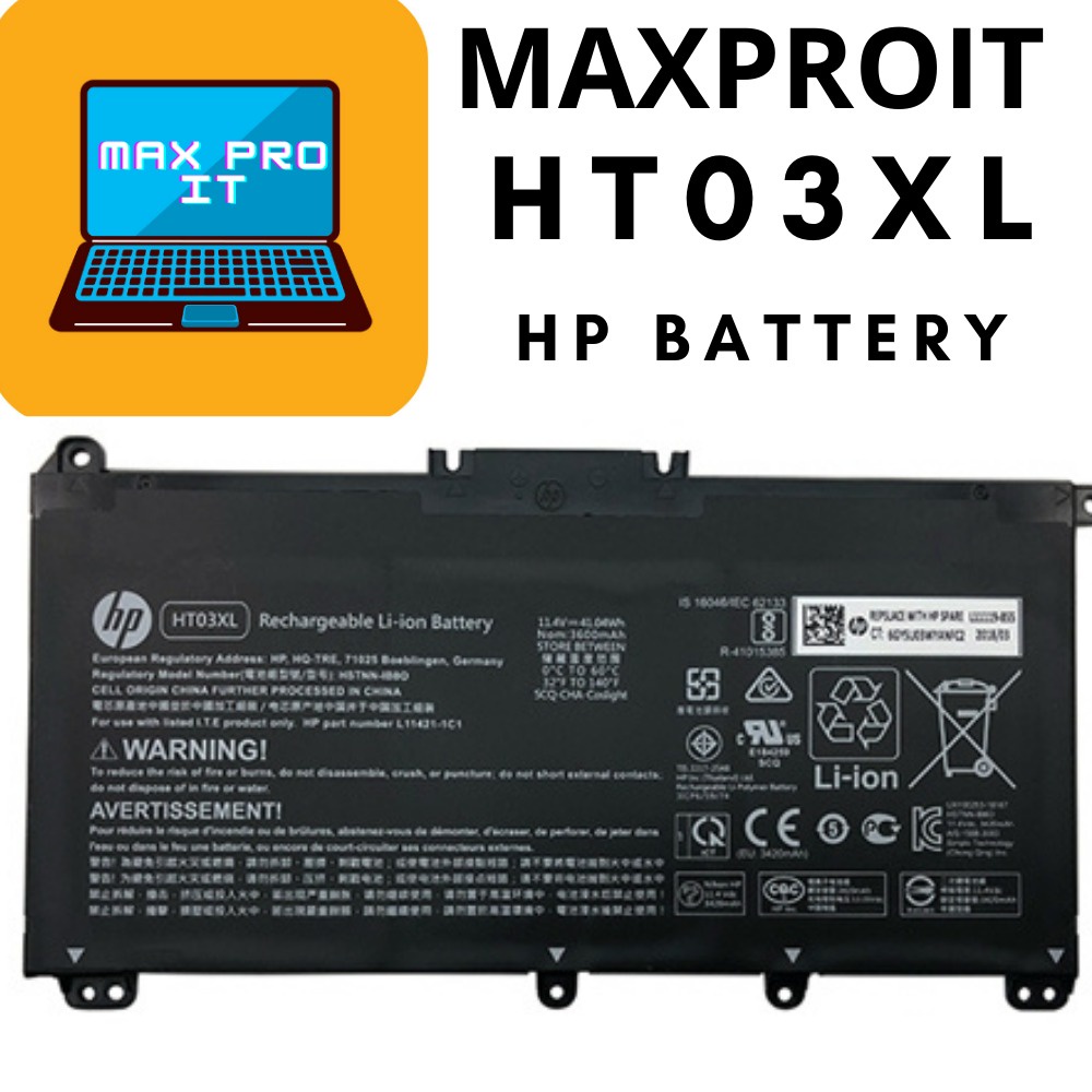 HP HT03XL Pavillion 14-CE 14-CK 14-CF 14-CM 14-DA 15-DB 15-CS 15-DA 15S ...