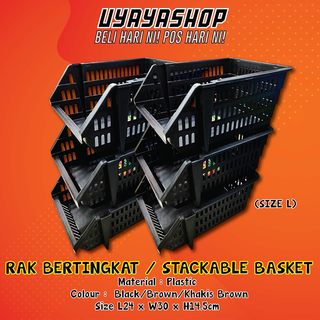 STACKABLE KITCHEN RACK | RAK PLASTIK TINGKAT DAPUR | TOYOGO Stackable ...