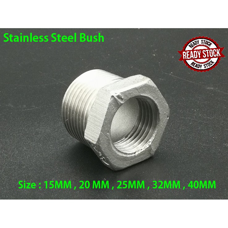 STAINLESS STEEL SUS 304 PIPE FITTING BUSH 1 INCH | 1 1/4 INCH | 1 1/2 ...