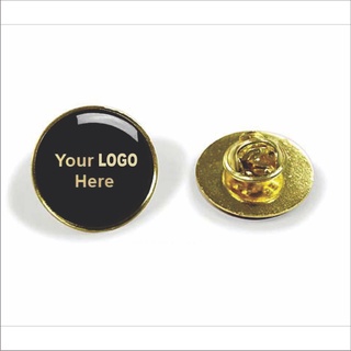 [Min 15 PCS] Custom Round Collar Badge / Epoxy Colar Pin + Logo LENCANA ...