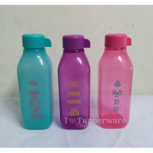 Tupperware Eco Bottle Square 500ml | Shopee Malaysia