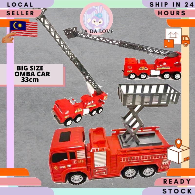 READY STOCK Fire Truck Car Toys Set 4 in 1 Four in One Bomba Car Boy ...