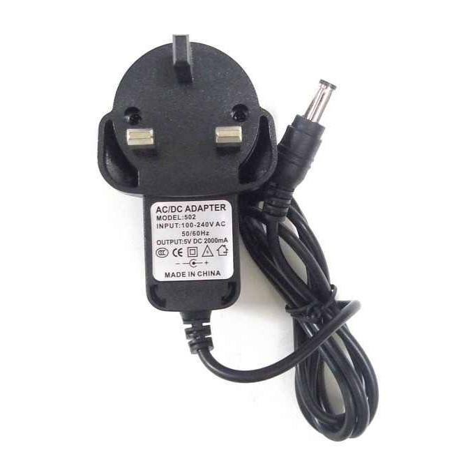 Adapter DC 5V 2A 5.5mm x 2.5mm or 2.1mm 3pin Wall AC Power Charger TX3 ...