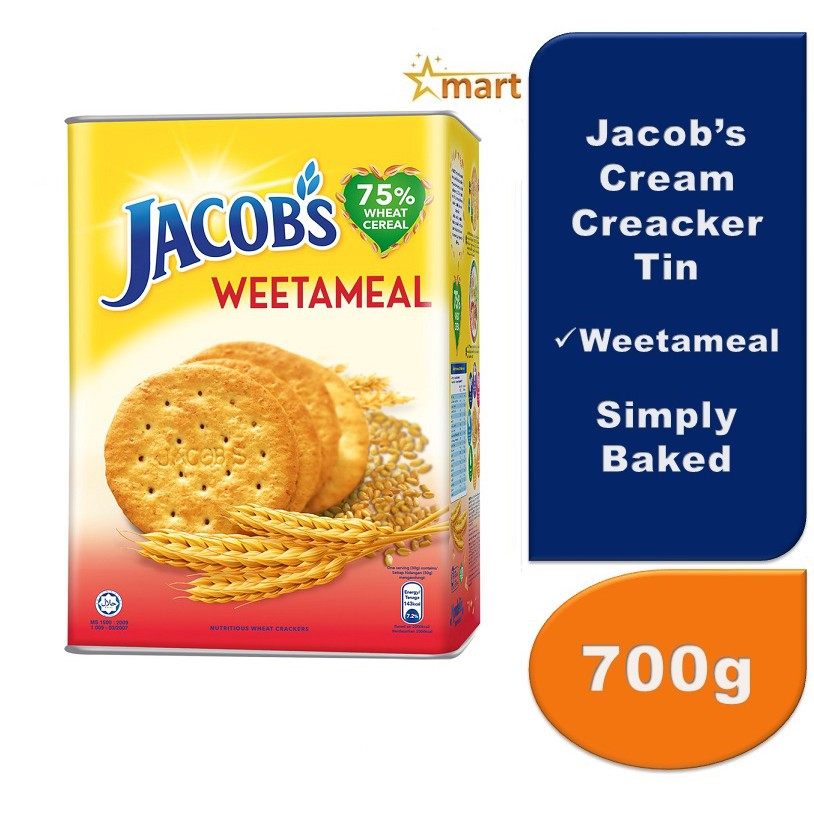 Jacob's Wheat Cereal Weetameal Crackers 700g | Shopee Malaysia