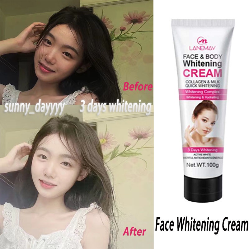 Krim Pemutih Muka Whitening Cream Face Body Lightening Cream Underarm ...