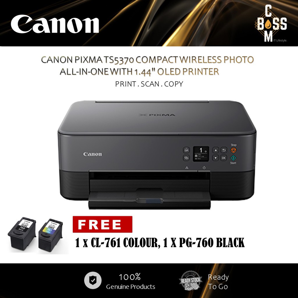 *HOT MODEL* CANON PIXMA TS5370 COMPACT WIRELESS PHOTO ALL-IN-ONE WITH 1 ...