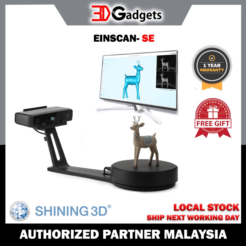 Shining 3d Einscan Se Desktop 3d Scanner 3dscanner Scanner Shopee