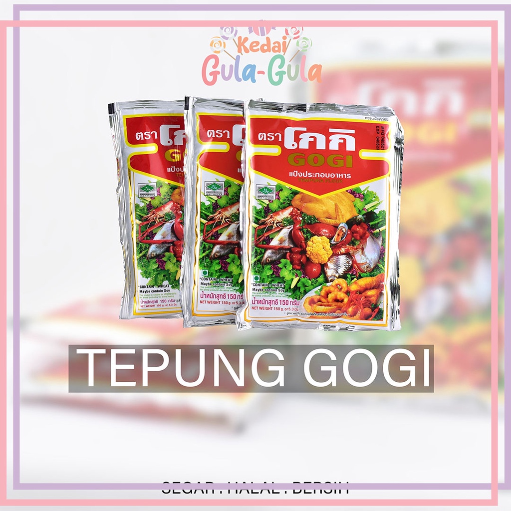 500g GOGI Tepung Campuran Tempura Thailand Tempura Flour Imported Halal ...