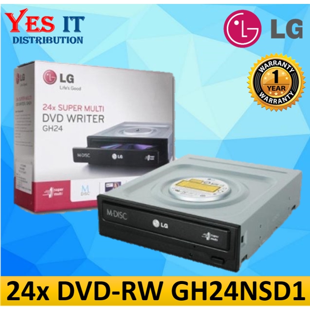 LG Internal 24x DVD-Writer SATA Recorder DVD-RW ( GH24NSD1 ) | Shopee ...