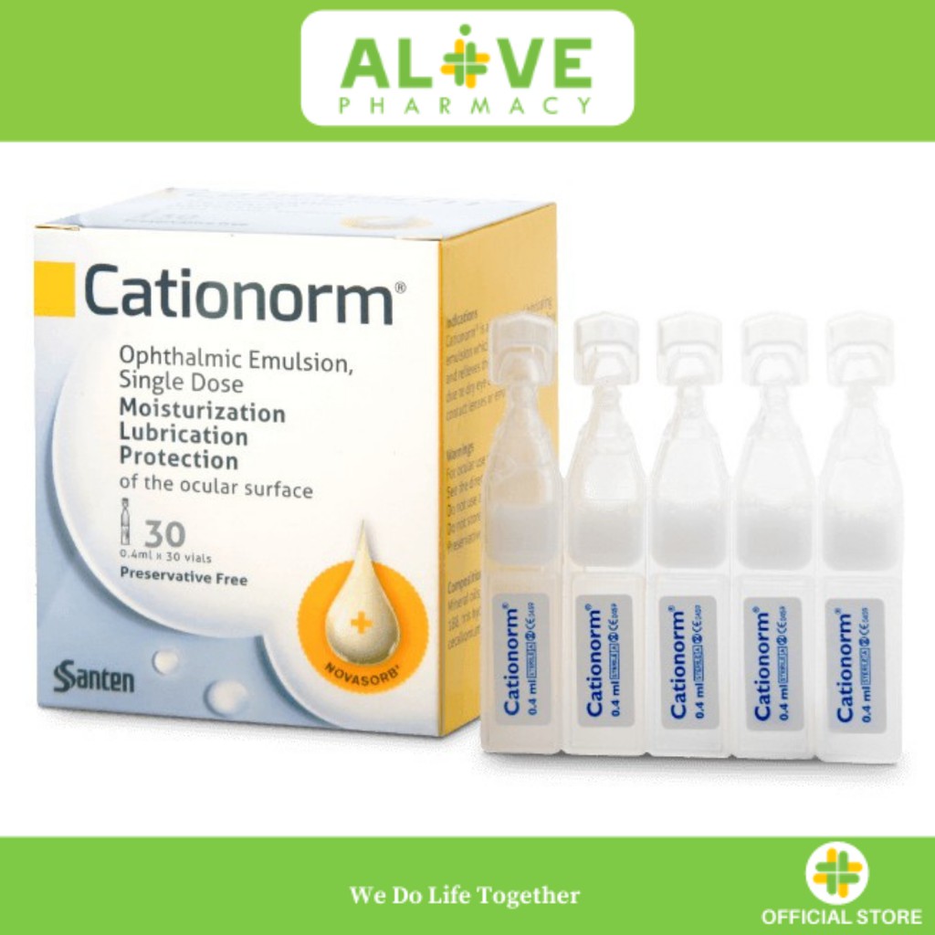 CATIONORM OPHTHALMIC EMULSION 30'S | Shopee Malaysia