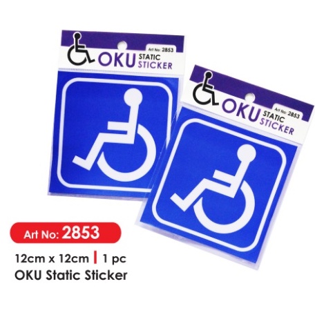 2853- OKU Static Sticker / Oku Sticker / Oku Roadtax Sticker | Shopee ...